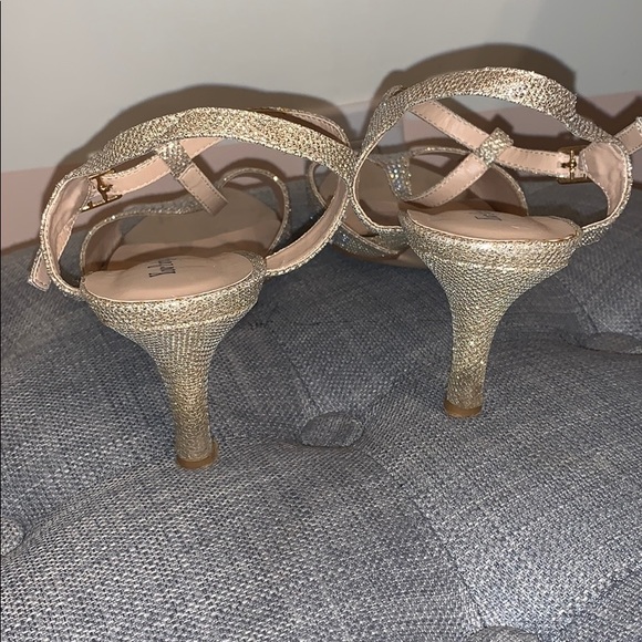 Your Party Shoes | Shoes | Gold Sequined 2 Inch Heels | Poshmark